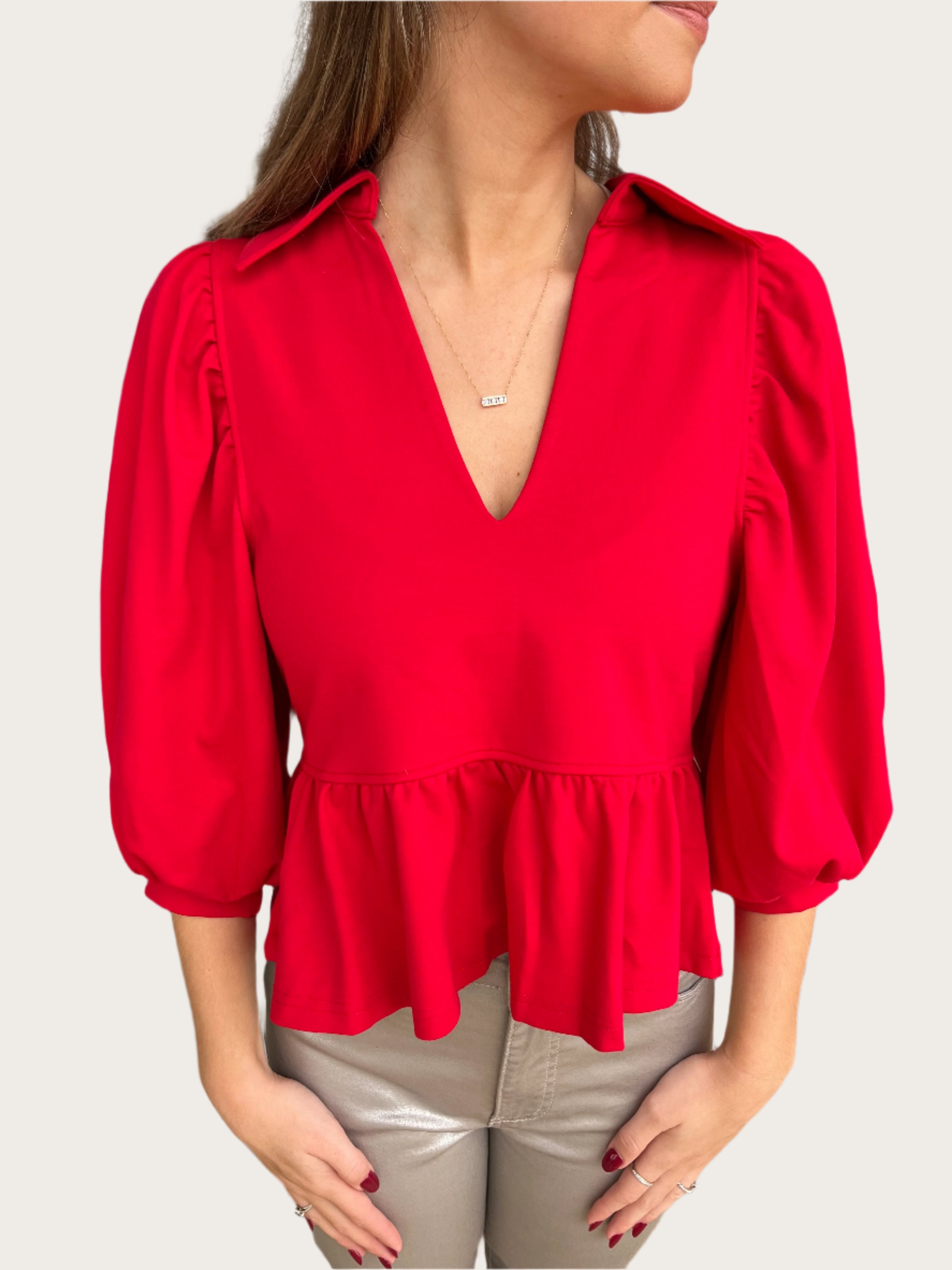 Smith & Quinn Wren Top-Red – Elizabeth Anne Boutique