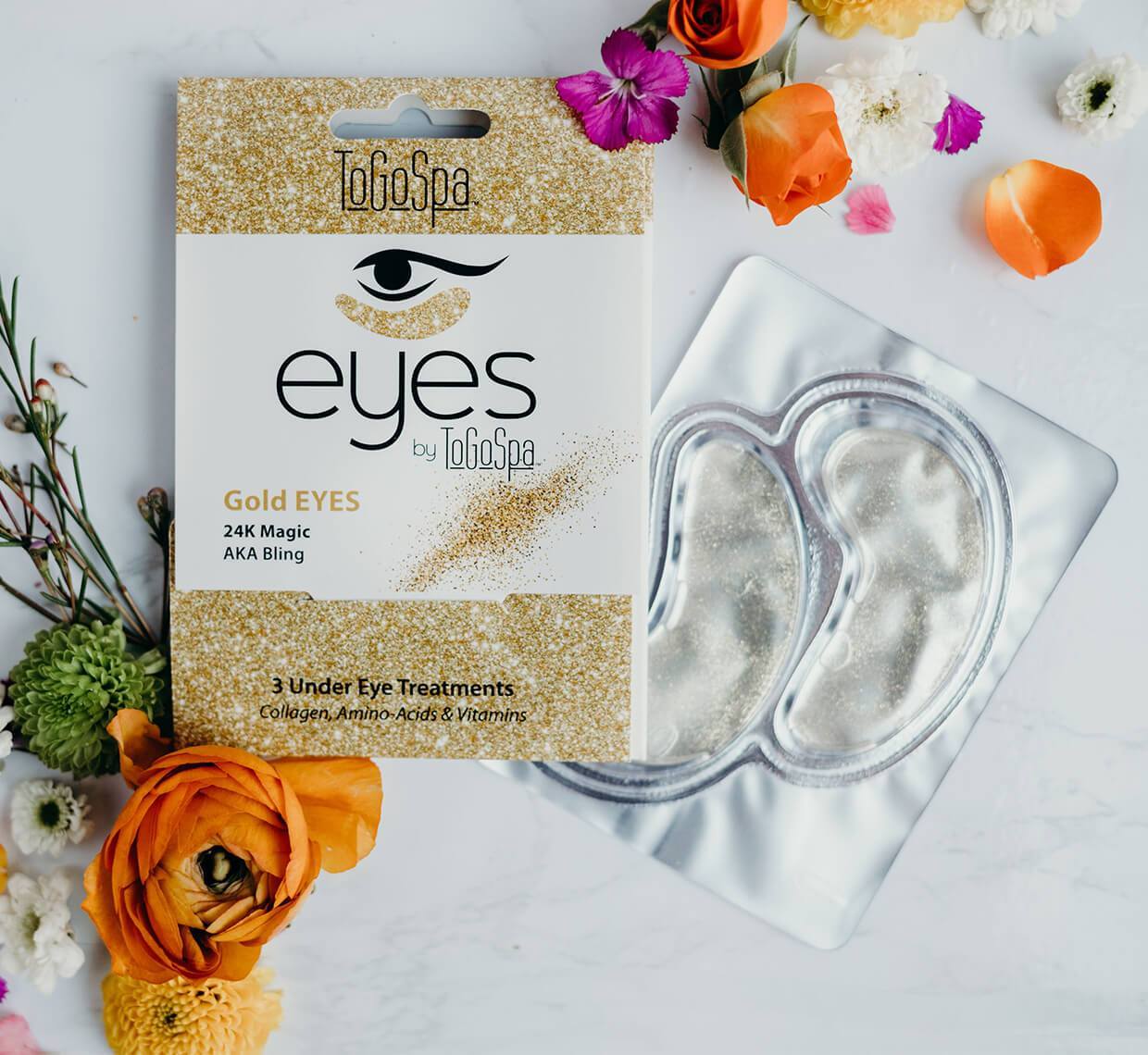 ToGo Spa The Baggage Handler Gold Eye mask – Elizabeth Anne Boutique