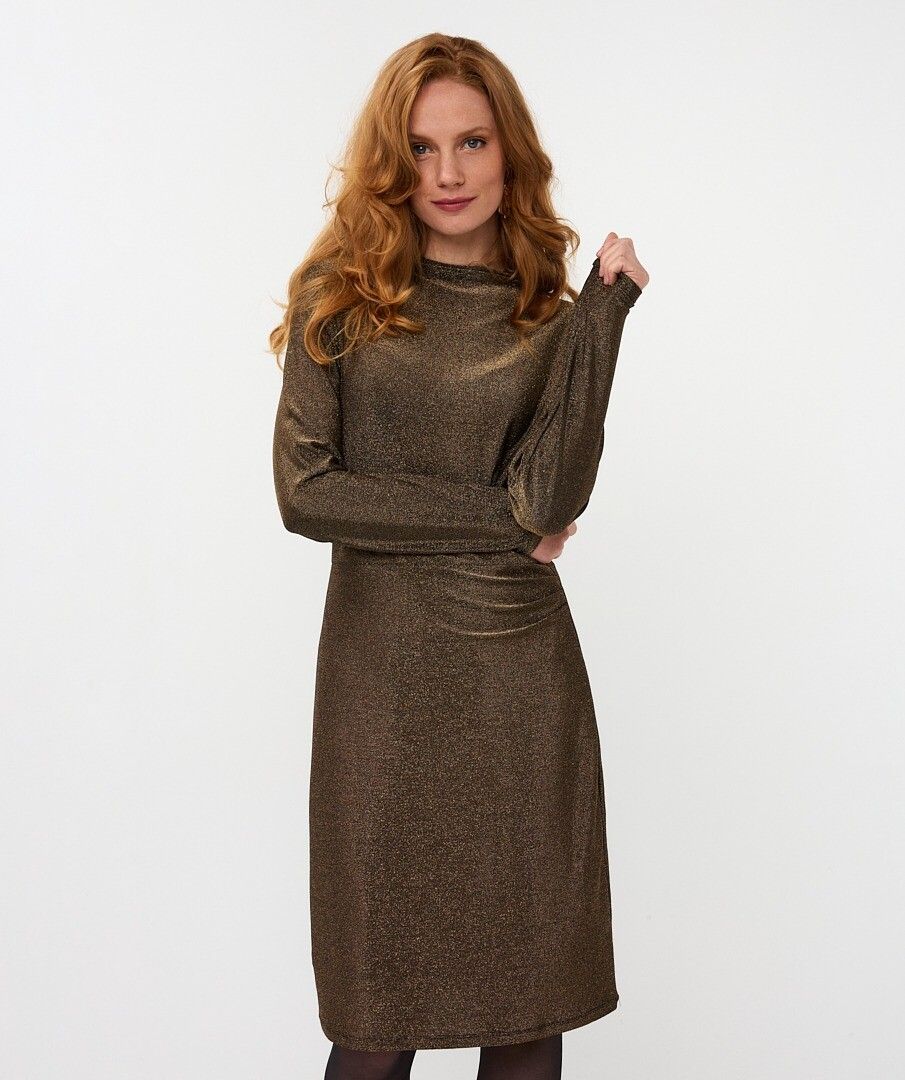 Esqualo Glitter Dress - Gold – Elizabeth Anne Boutique